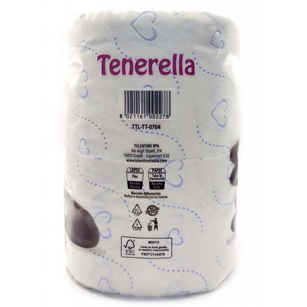 tenerella carta igienica 4 rotoloni xxl - 3 veli - decorata ...