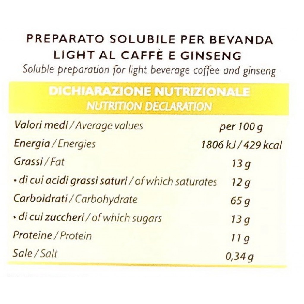 aroma light 30 capsule di gusto - ginseng light senza lattosio - a modo ...