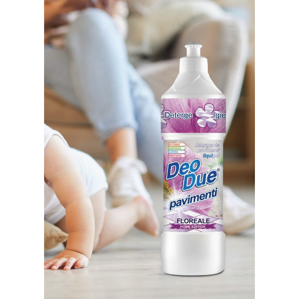 deo due pavimenti liquigel detergente igienizzante - 750ml - talcato ...
