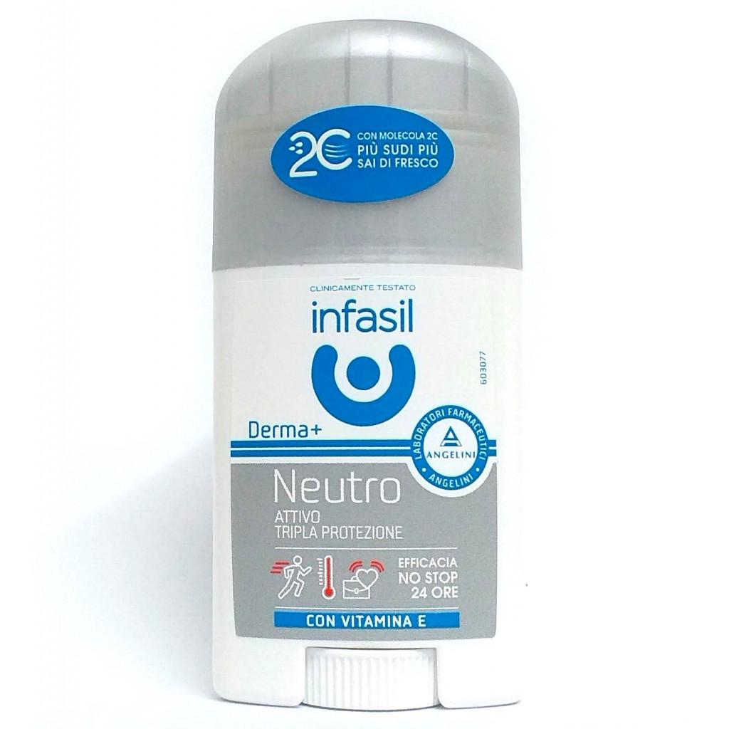 infasil deodorante stick - 40ml - neutro tripla protezione ...