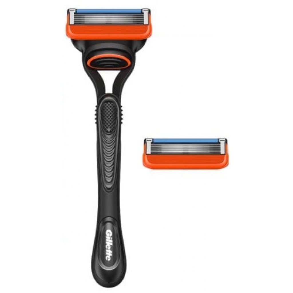 gillette fusion5 rasoio completo: base manico con 2 testine ...
